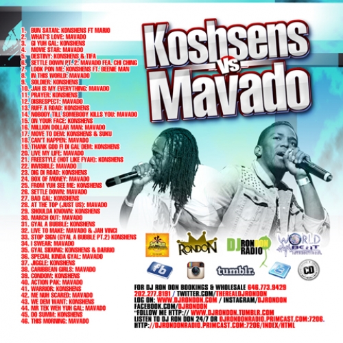 DJ RONDON - KONSHENS VS MAVADO | REGGAETAPESHOP